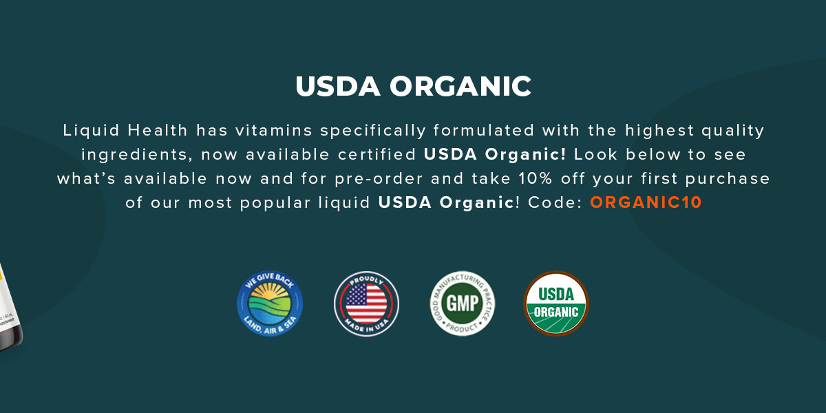 USDA Organic Liquid Vitamins | Liquid Health — Liquid Health Wholesale